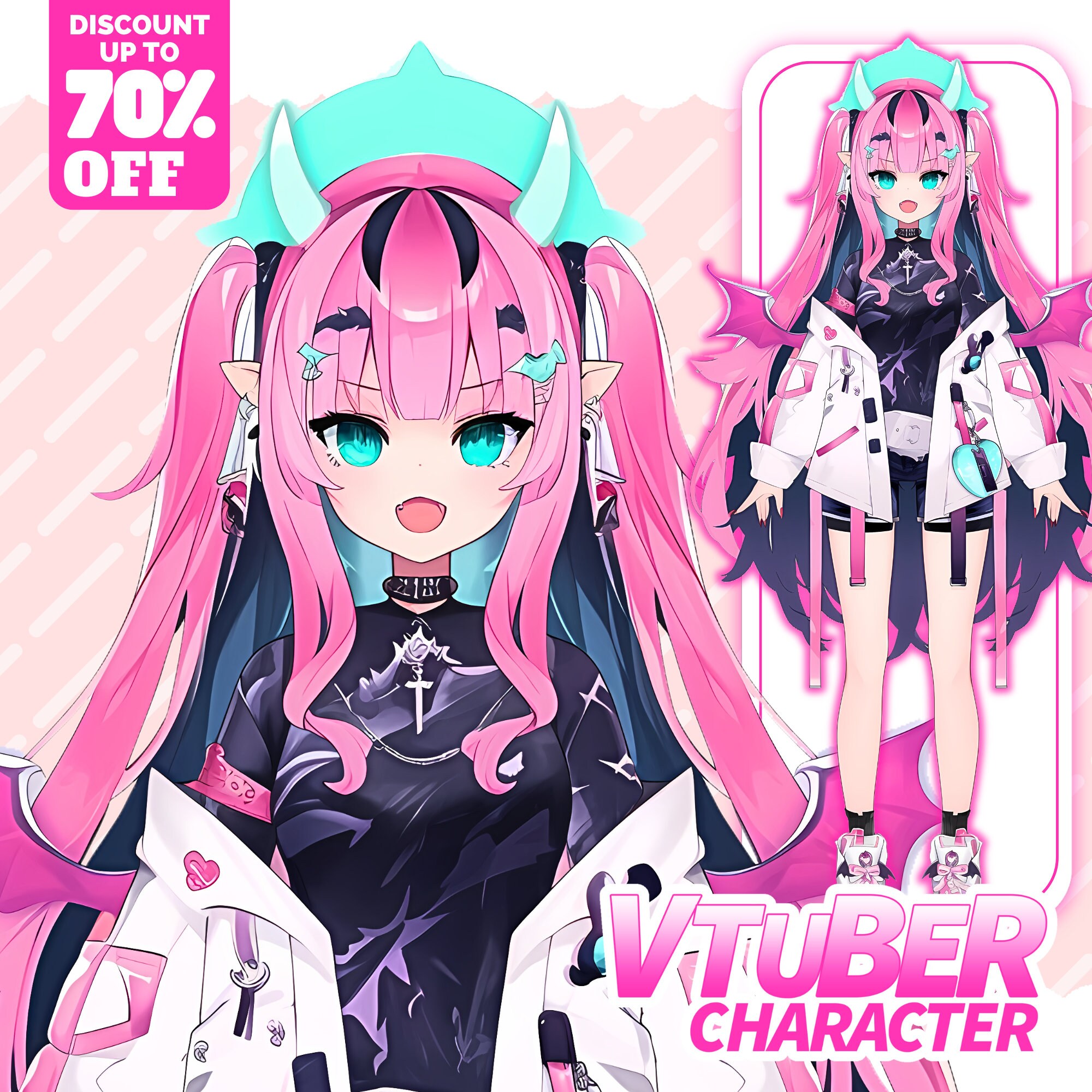 CUSTOM Live2d Vtuber Commission, Vtuber Assets, Live2d Model Commission ...