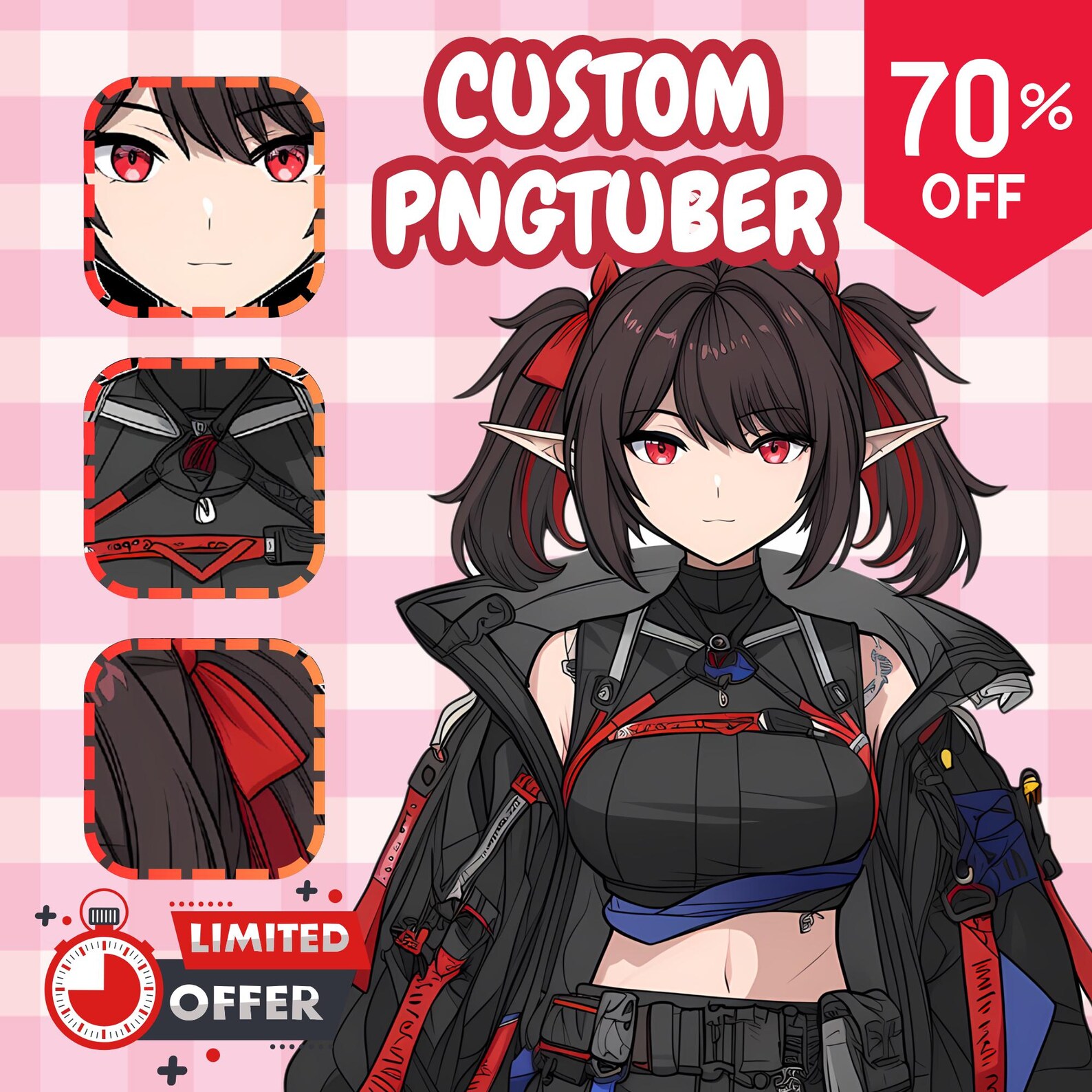 Custom Pngtuber, Pngtuber Character, Pngtuber, Pngtuber Design, Live2d ...