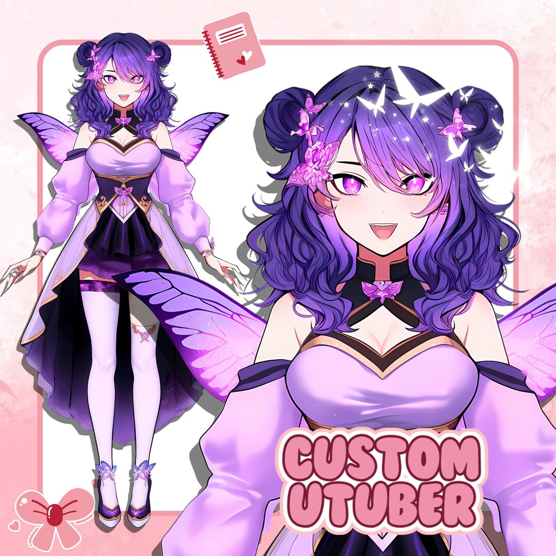 Custom Vtuber, Vtuber Female, Vtuber Model, Vtuber Commission, Live2d ...