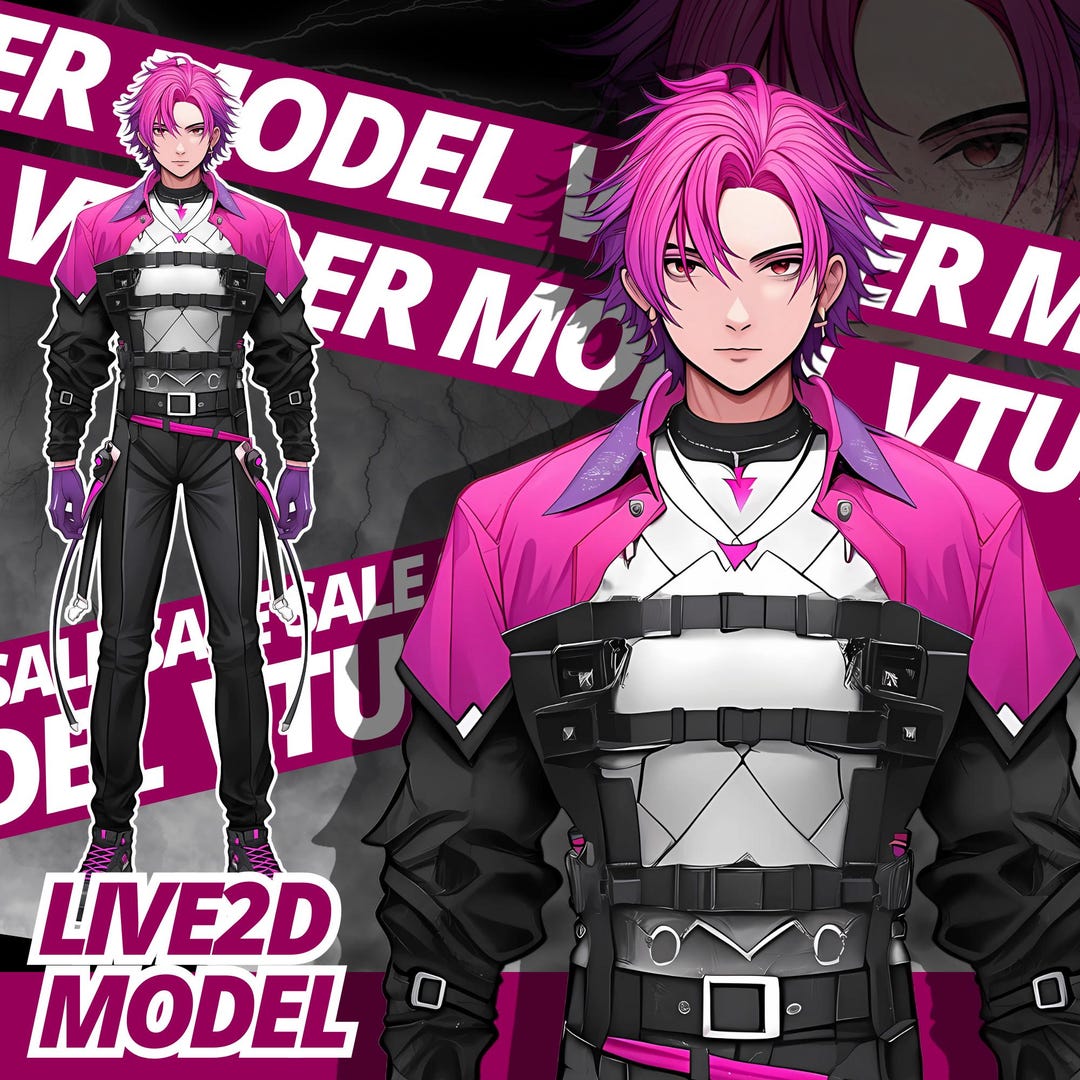 Custom Vtuber Live2d Male, Vtuber Design, Vtuber Model, Vtuber ...