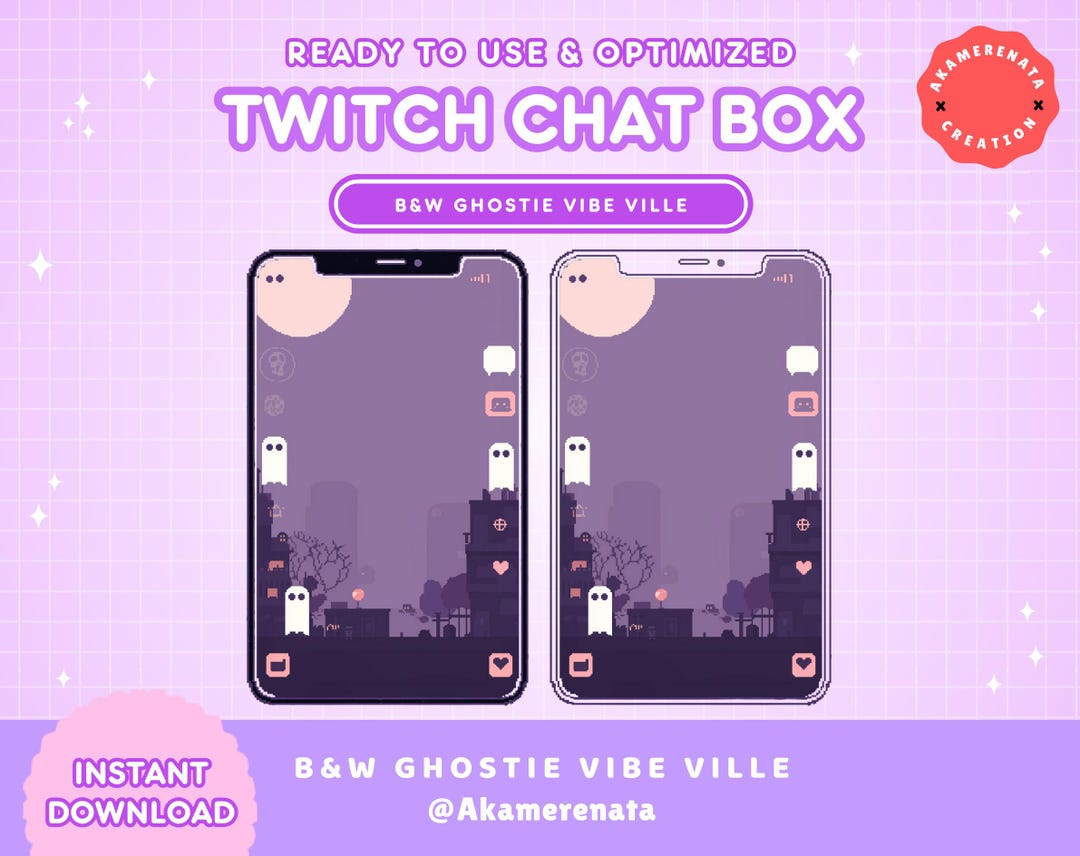 Spooky Twitch Chat Box Overlay, Gothic Stream Chat (PNG) - Etsy UK