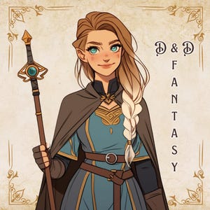Custom DND Character, Dnd, DND Portrait, Custom Fantasy Character, Dnd ...