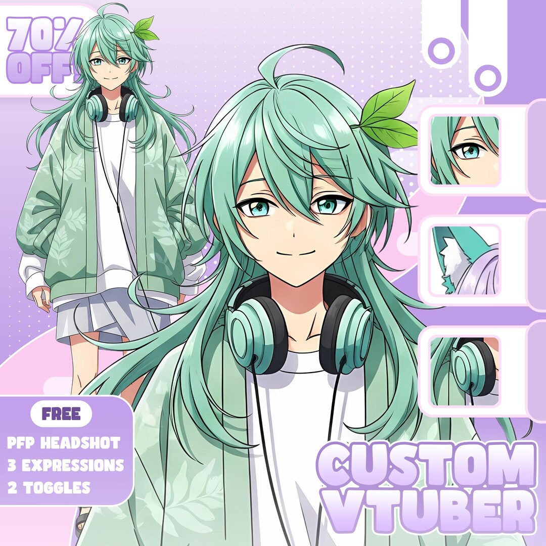 Custom Live2d Vtuber Model | Anime Avatar Commission, Fully Rigged ...