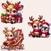 19 Christmas Reindeer Clipart, Cute Christmas Reindeer PNG, Reindeer ...