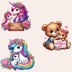 20 Mother's Day Clipart Bundle, Best Mom Ever Clipart, Mother's Day ...