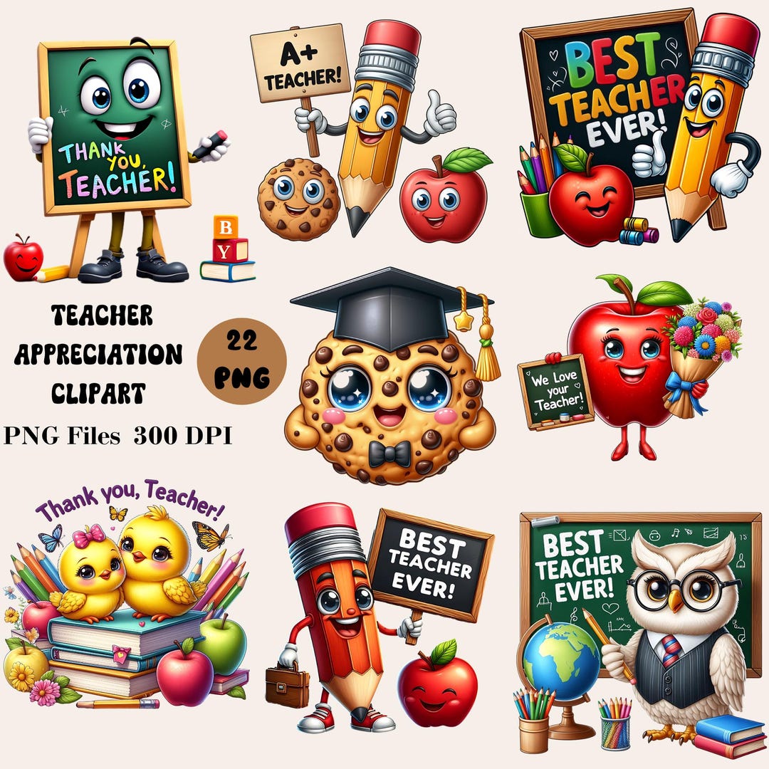 22 Teacher Appreciation Clipart, Best Teacher Ever Clipart, Teacher PNG ...