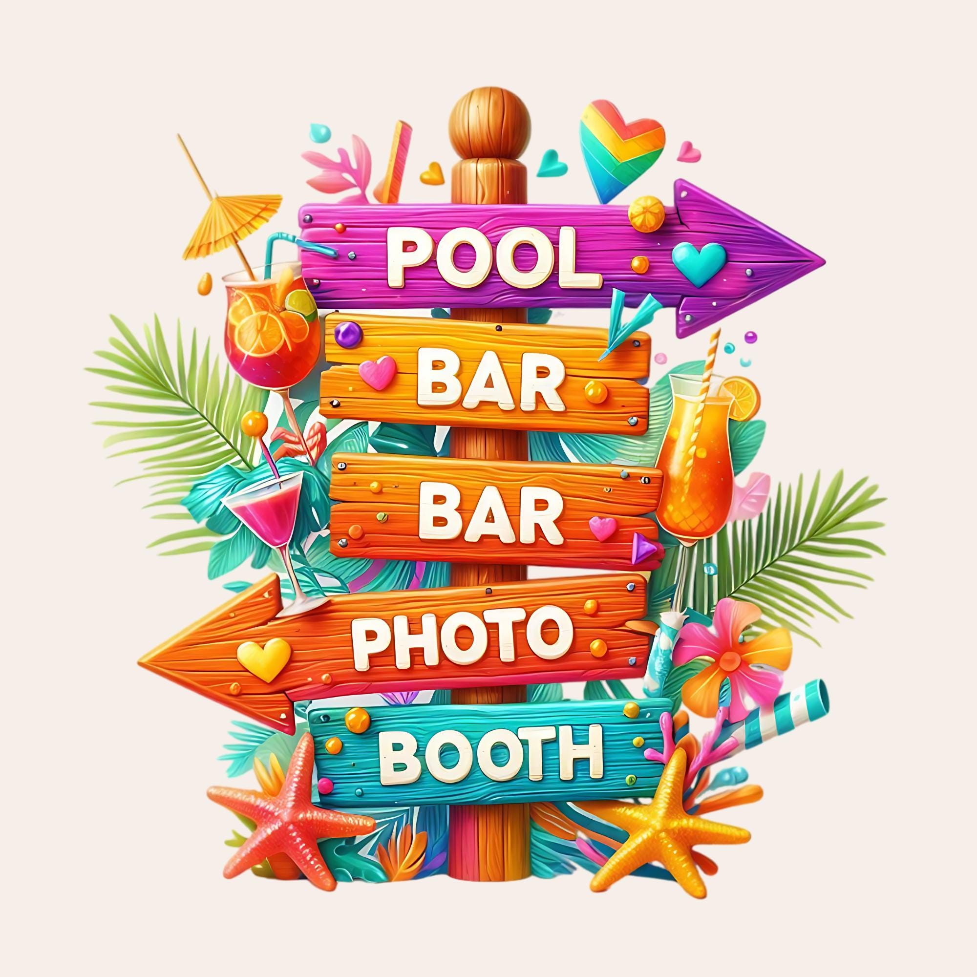 20 Pool Party Clipart, Pool Party Graphics, Summer PNG Bundle, Hello ...