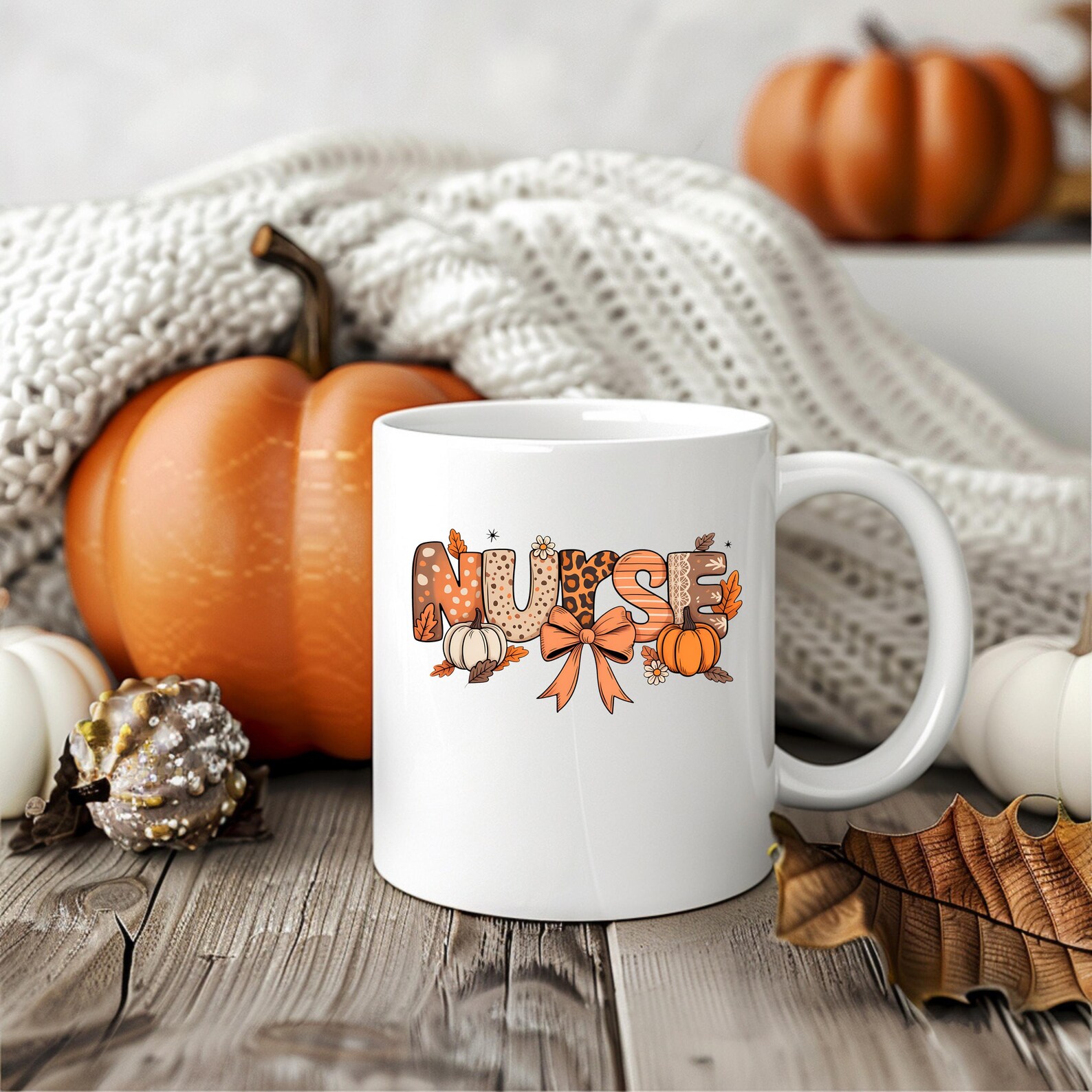 Fall Pumpkin Nurse PNG, Coquette Fall Nurse PNG, Preppy Nurse Fall PNG ...