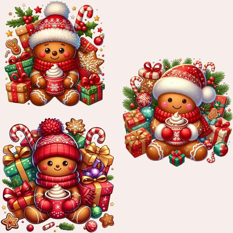 16 Gingerbread Man Clipart, Cute Gingerbread Man PNG, Gingerbread ...