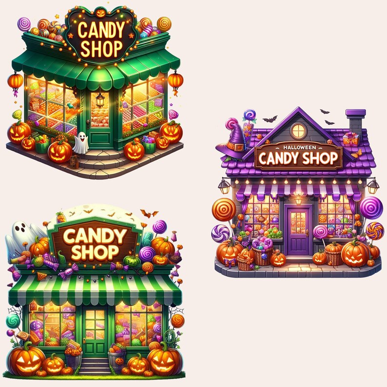25 Halloween Candy Shop Clipart, Halloween Candy PNG, Halloween Treats ...