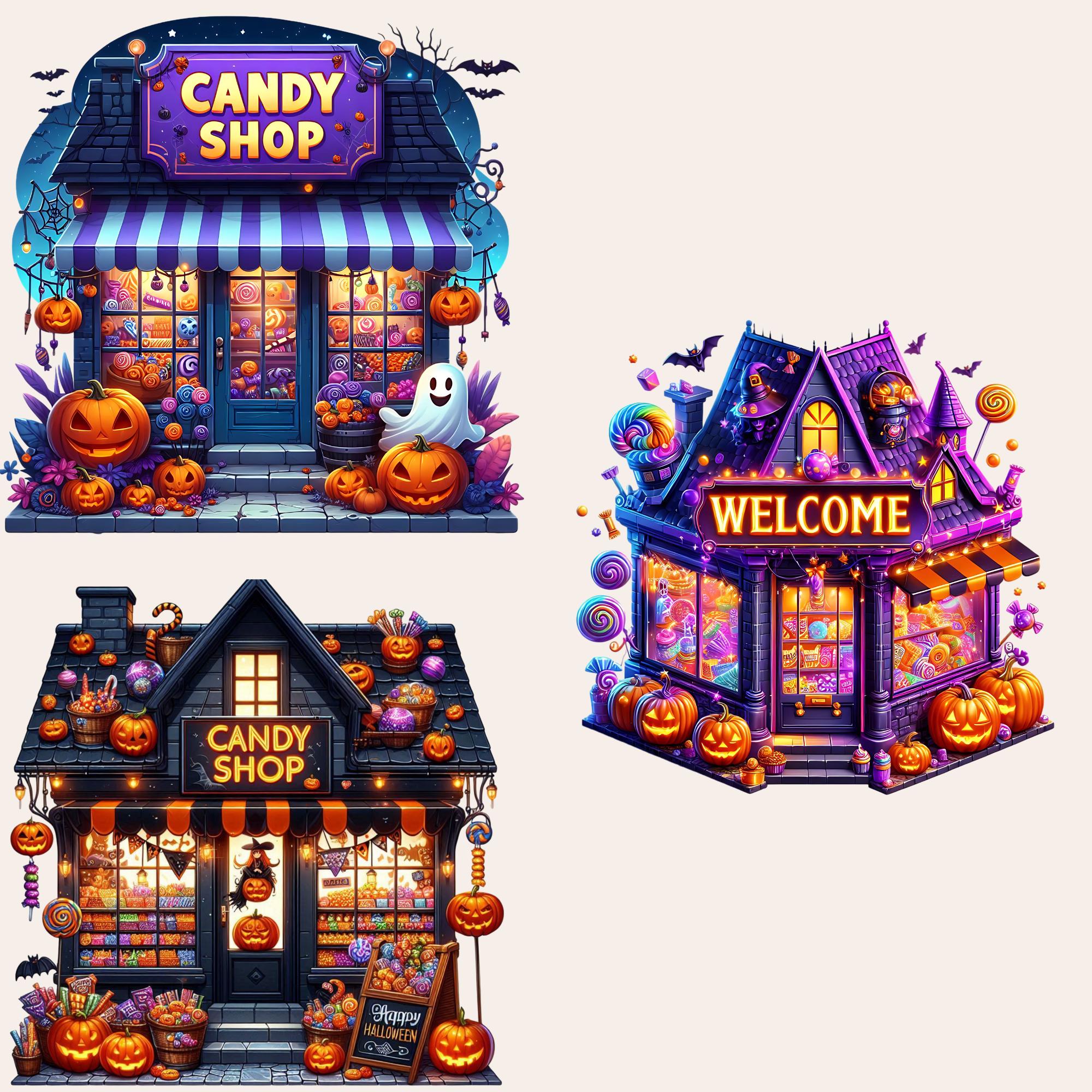17 Halloween Candy Shop Clipart, Halloween Candy Store PNG, Halloween ...