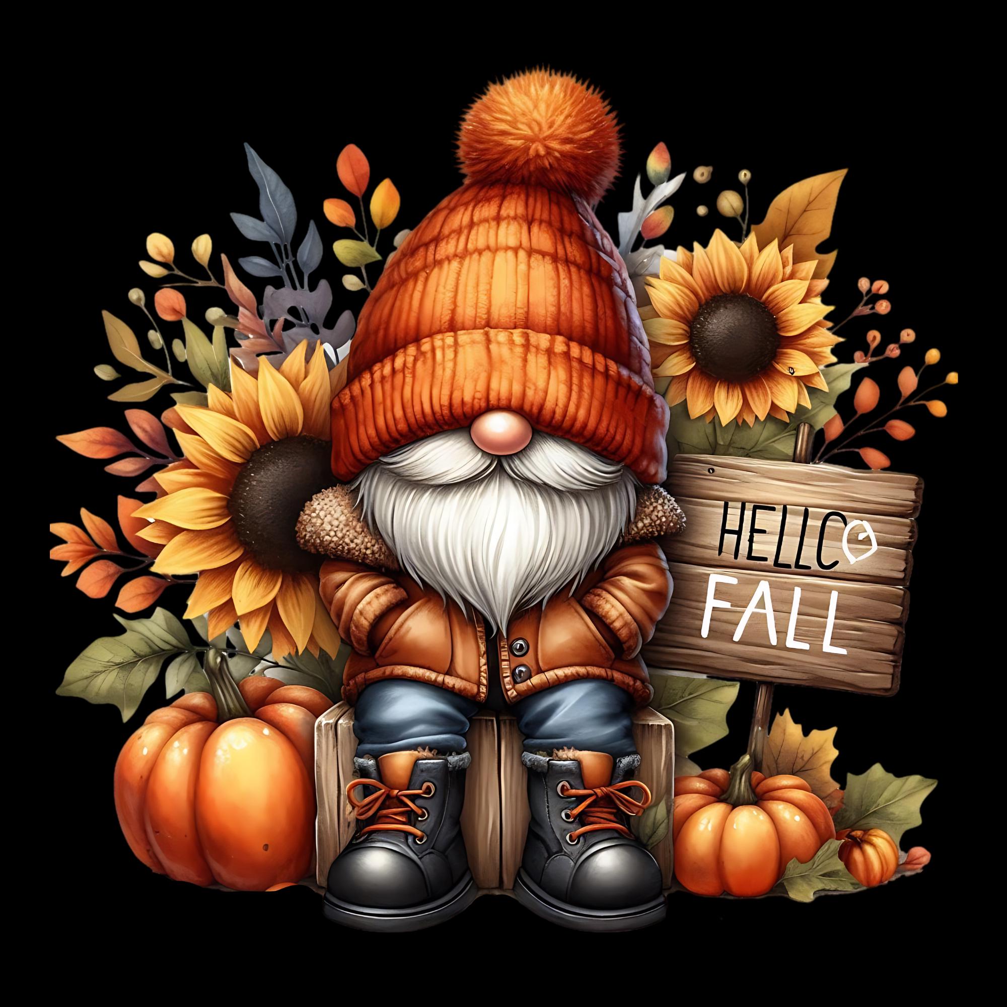 21 Hello Fall Gnome Clipart, Fall Gnome PNG, Autumn Gnome Clipart ...
