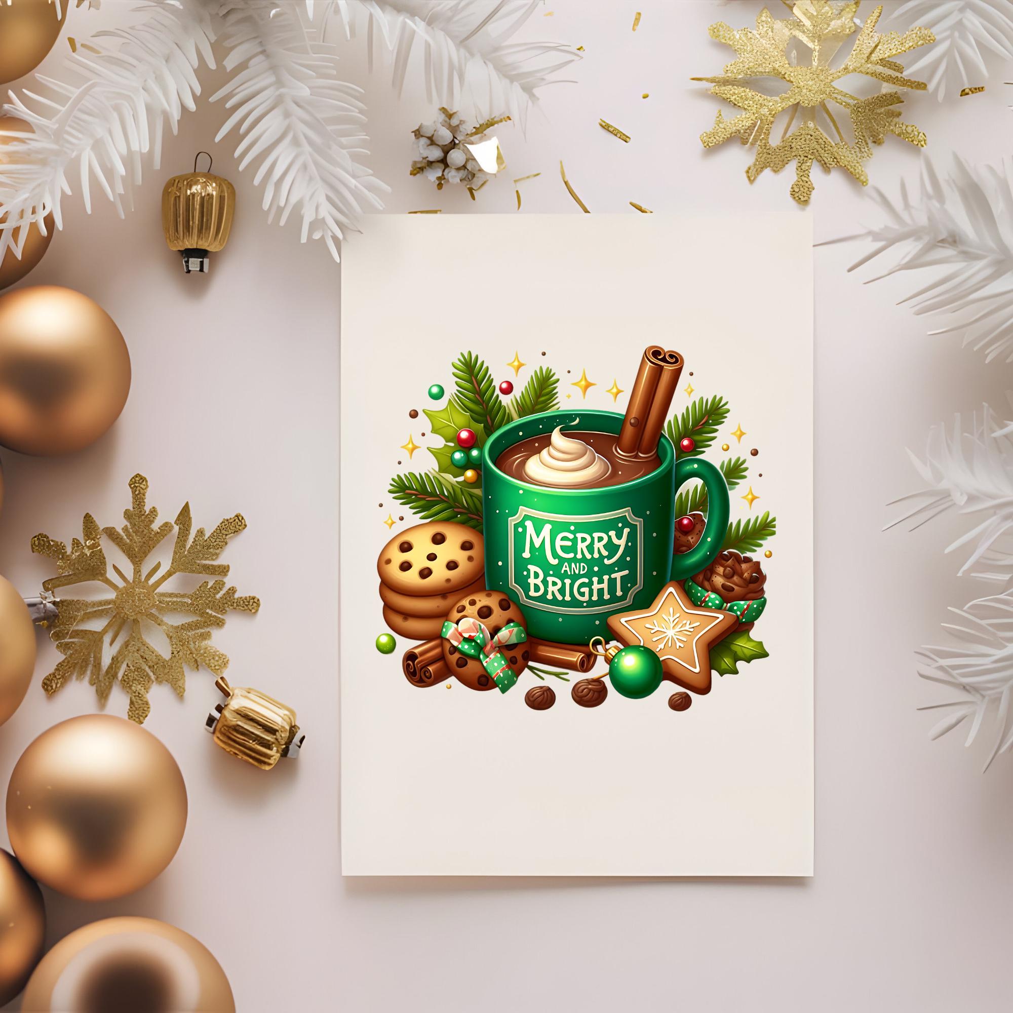 14 Christmas Hot Chocolate Clipart, Hot Chocolate PNG Bundle, Christmas ...
