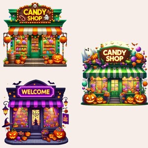 17 Halloween Candy Shop Clipart, Halloween Candy Store PNG, Halloween ...