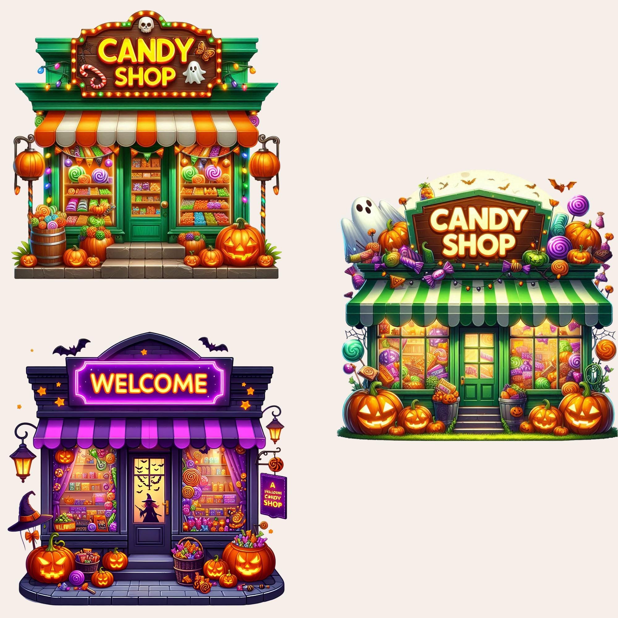 17 Halloween Candy Shop Clipart, Halloween Candy Store PNG, Halloween ...