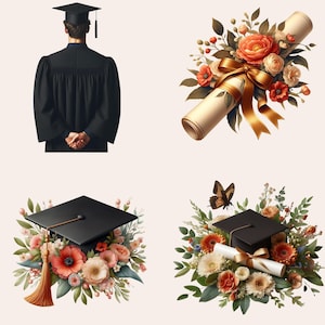 27 Graduation PNG Bundle, Graduation Clipart Bundle, Graduation Hat ...