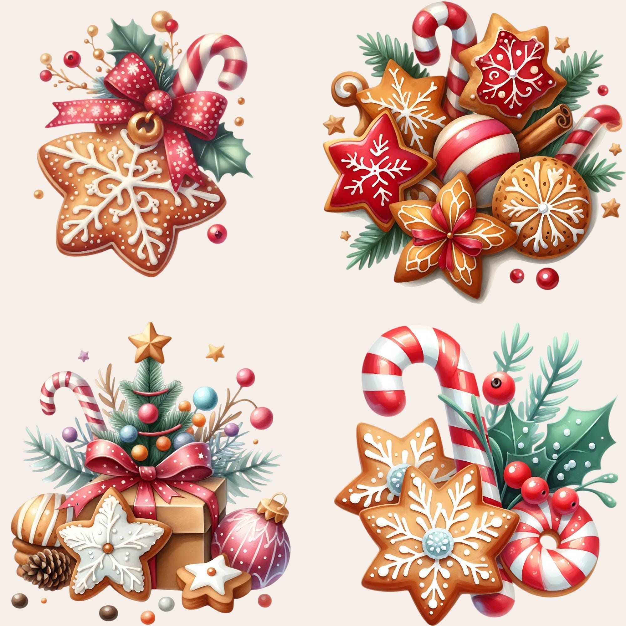 19 Christmas Cookies Clipart, Christmas Cookies PNG, Cute Christmas ...