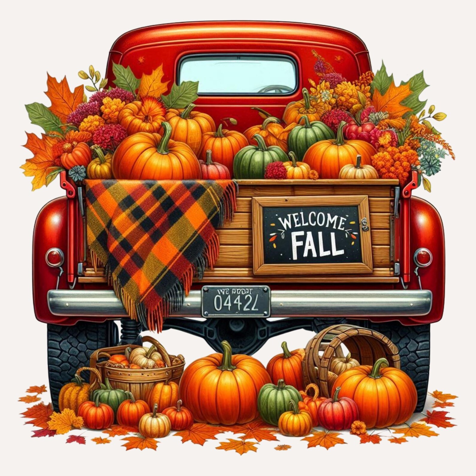 12 Fall Truck Clipart, Hello Fall Truck Clipart, Farm Truck PNG ...