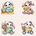 22 Easter Bunny Clipart, Spring Bunny Clipart, Cute Easter Bunny Bundle ...