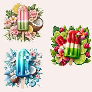 19 Summer Popsicle Clipart, Cute Summer Popsicle PNG, Summer Ice Cream ...