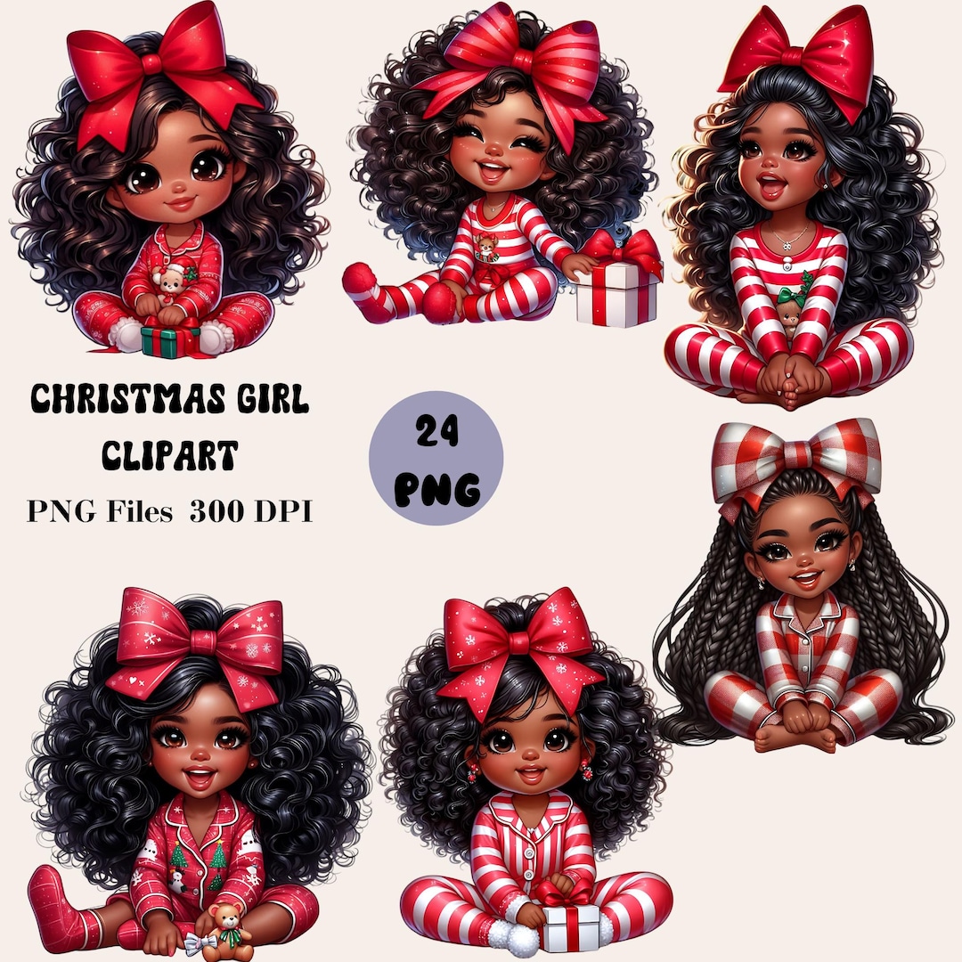 24 Christmas Girl Clipart Bundle, Cozy Girl Clipart, Christmas Girl ...