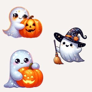 17 Halloween Ghost Clipart, Cute Ghost Clipart, Funny Halloween Ghost ...