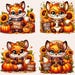 30 Cute Fall Animals Clipart, Autumn Baby Animals PNG, Fall Woodland ...