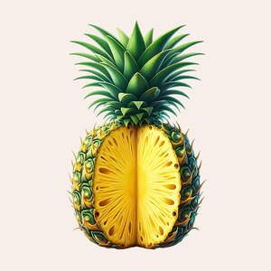 12 Pineapple Clipart, Summer Fruits Clipart, Tropical Pineapple Clipart ...