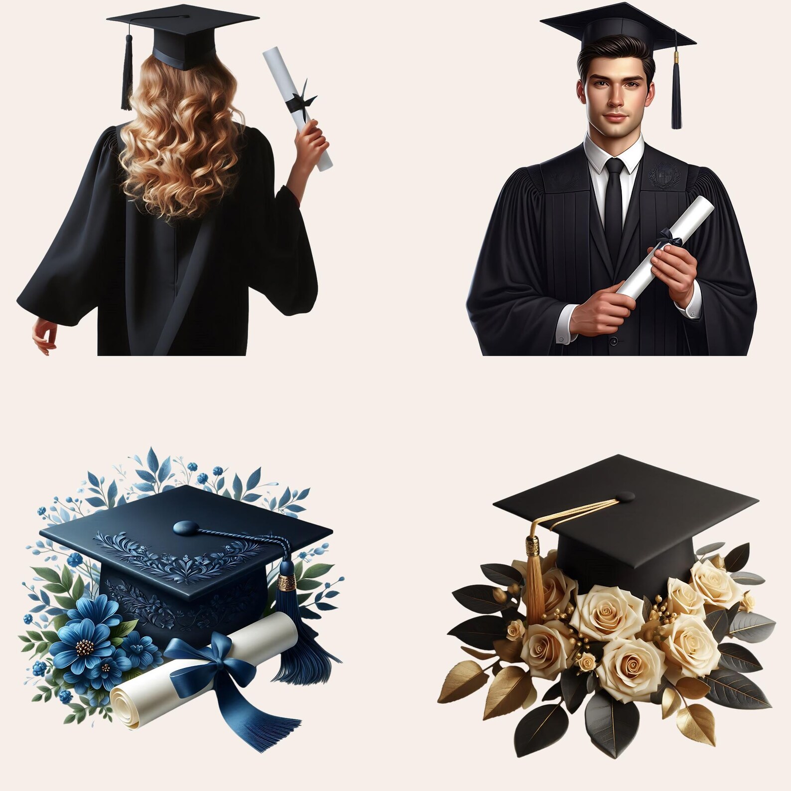 27 Graduation PNG Bundle, Graduation Clipart Bundle, Graduation Hat ...