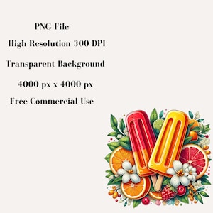 19 Summer Popsicle Clipart, Cute Summer Popsicle PNG, Summer Ice Cream ...