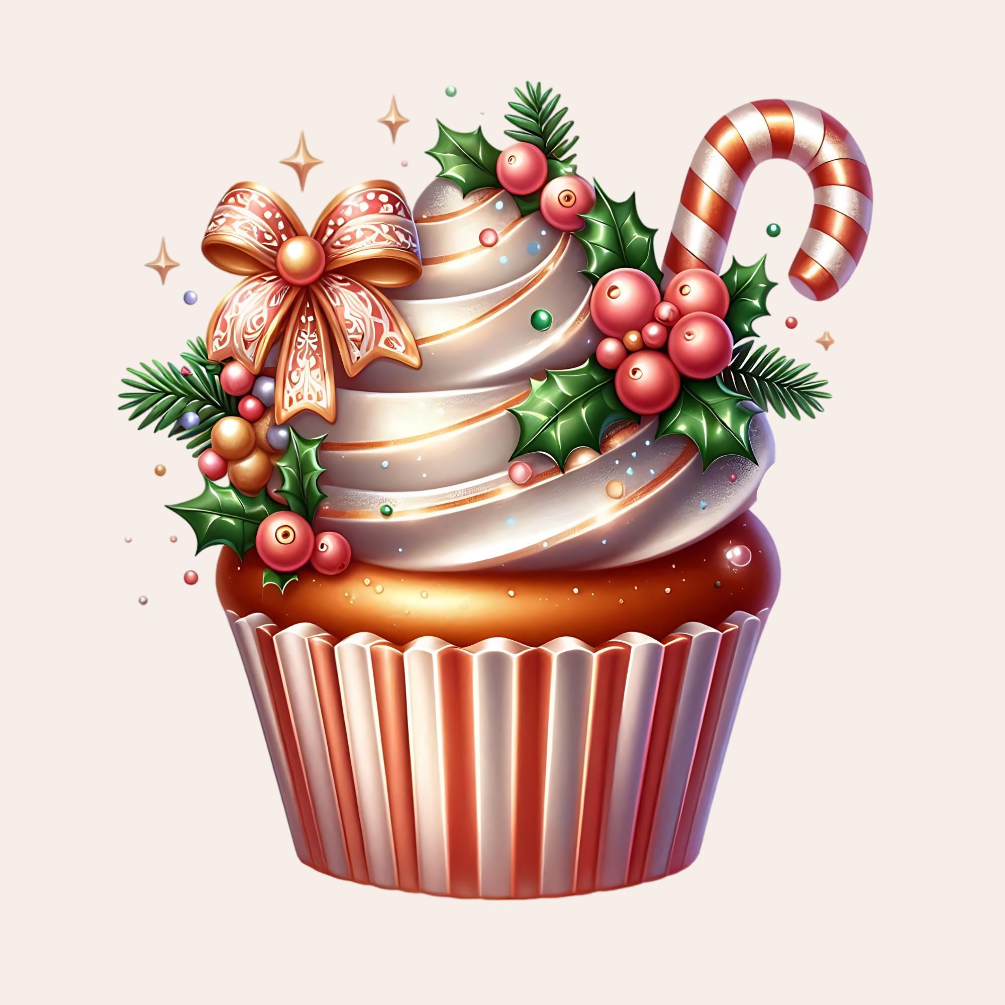 27 Christmas Cupcakes Clipart, Christmas Cupcakes PNG, Christmas ...