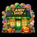 17 Halloween Candy Shop Clipart, Halloween Candy Store PNG, Halloween ...