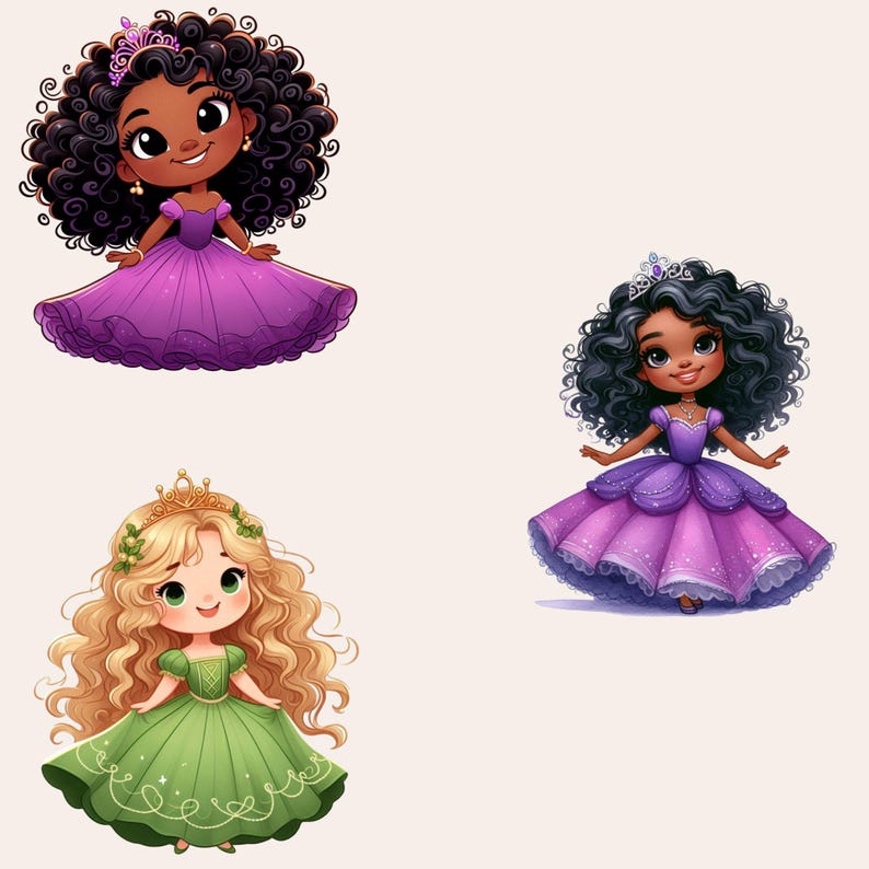 17 Princess Girl Clipart, Cute Princess PNG, Little Princess Clipart ...