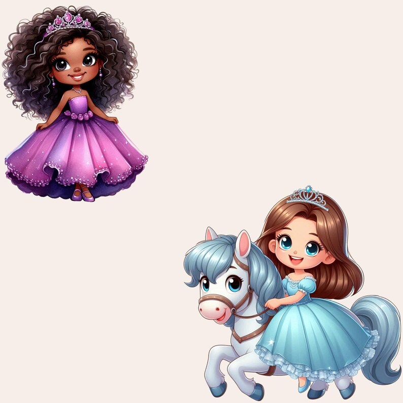 17 Princess Girl Clipart, Cute Princess PNG, Little Princess Clipart ...