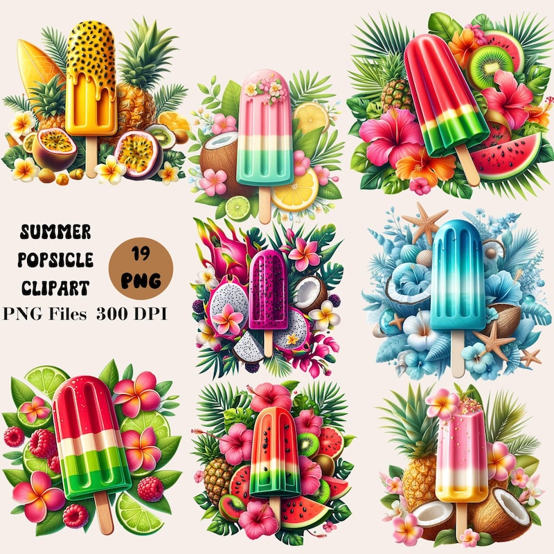Popsicle Food Sticker - Etsy UK