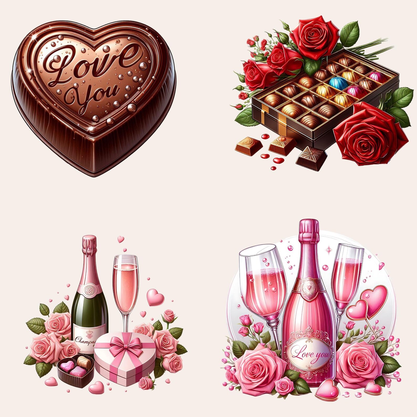 18 Valentines Chocolates Clipart, Valentines Candy Heart Clipart ...