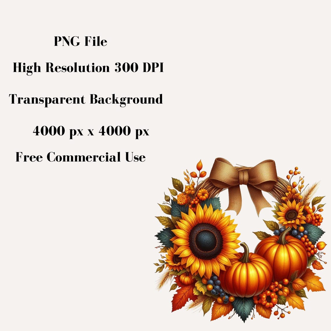 19 Autumn Wreath Clipart, Cozy Fall Wreath Clipart, Thanksgiving Wreath ...