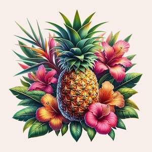 12 Pineapple Clipart, Summer Fruits Clipart, Tropical Pineapple Clipart ...