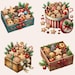 15 Christmas Cookies Clipart, Christmas Cookies Box PNG, Cute Christmas ...