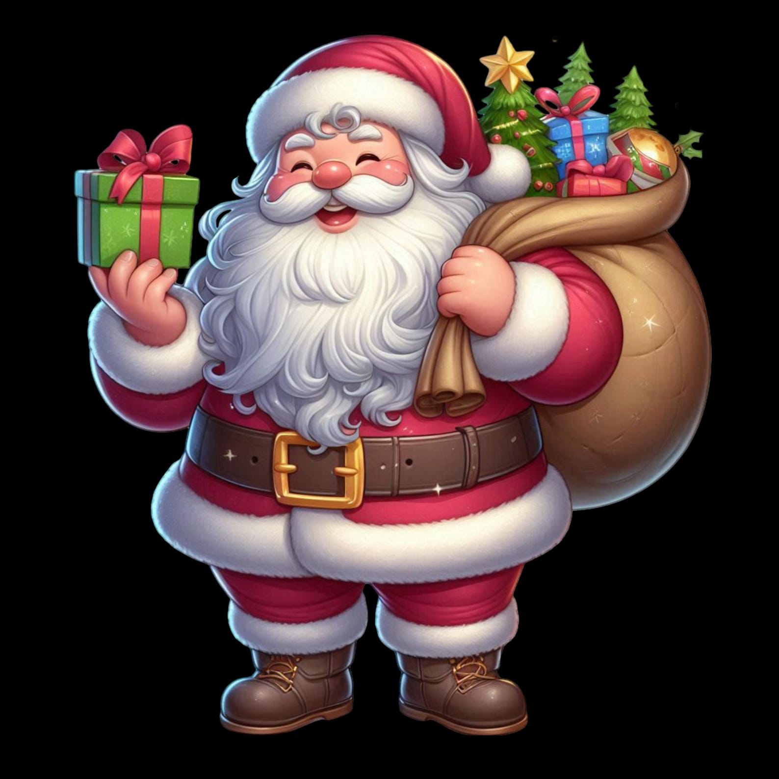17 Santa Clause Clipart, Cute Santa PNG, Festive Santa Clipart, Santa ...