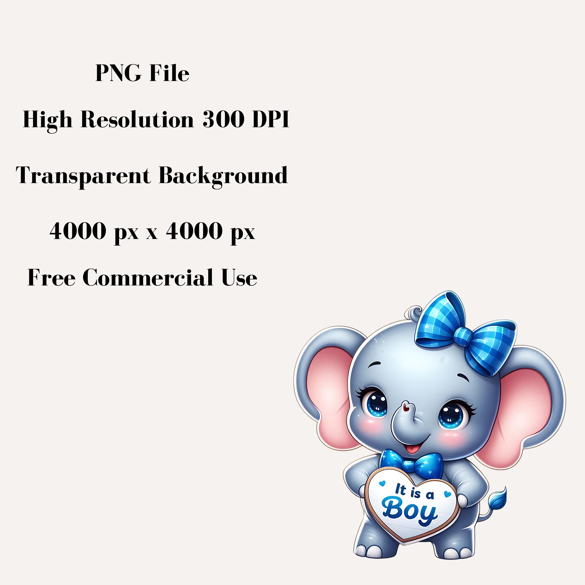 17 Blue Baby Elephant Clipart, Baby Shower Clipart for Boy, Boy ...