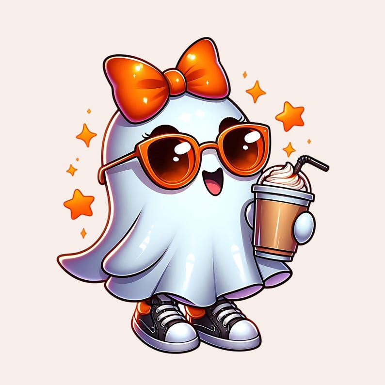 Funny Halloween Ghost PNG, Cute Halloween Ghost PNG, Cute Ghost PNG ...
