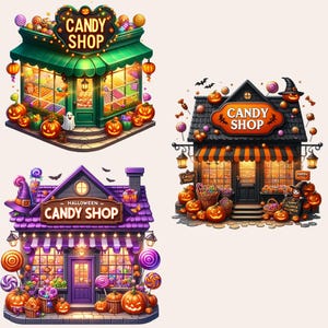 17 Halloween Candy Shop Clipart, Halloween Candy Store PNG, Halloween ...