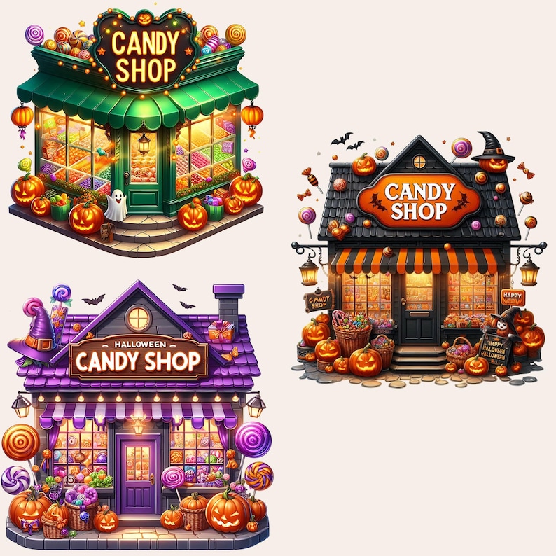 17 Halloween Candy Shop Clipart, Halloween Candy Store PNG, Halloween ...