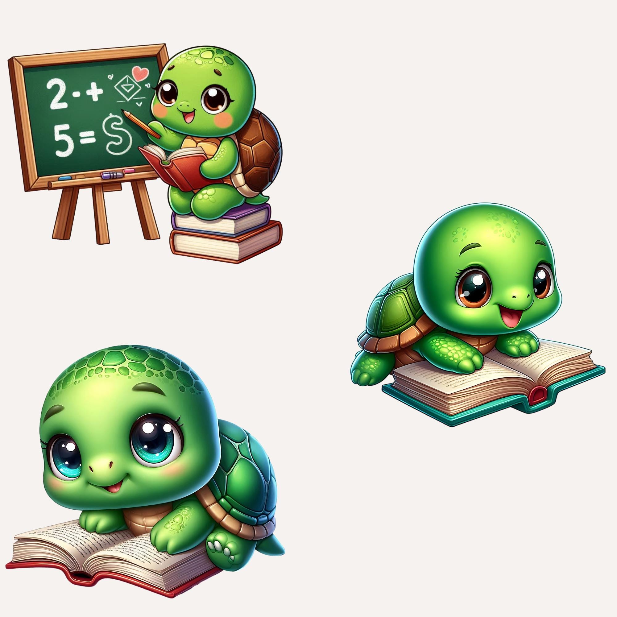18 Back to School Turtle Clipart, School Turtle Clipart, Baby Turtle ...