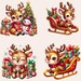 18 Christmas Reindeer Clipart, Cute Christmas Deer PNG, Reindeer ...
