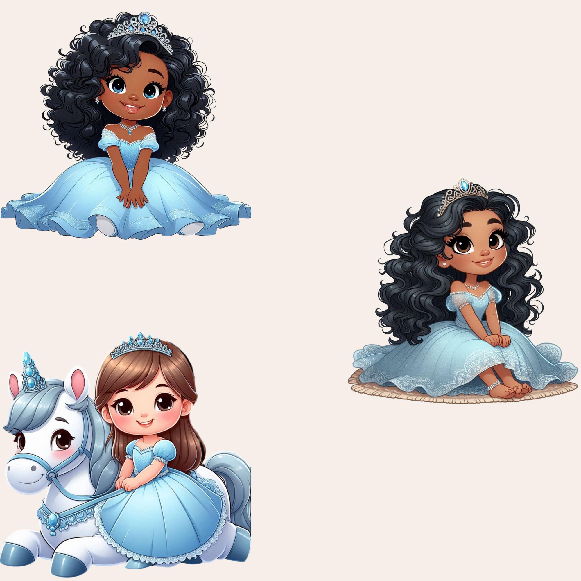 17 Princess Girl Clipart, Cute Princess PNG, Little Princess Clipart ...