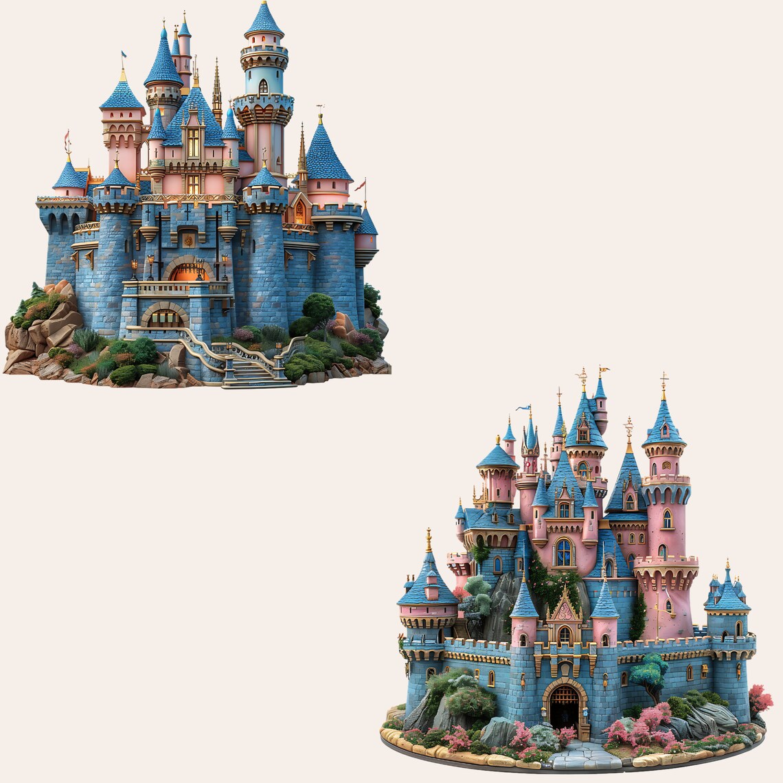 20 Fairytale Castle Clipart, Princess Castle PNG, Magical Castle ...