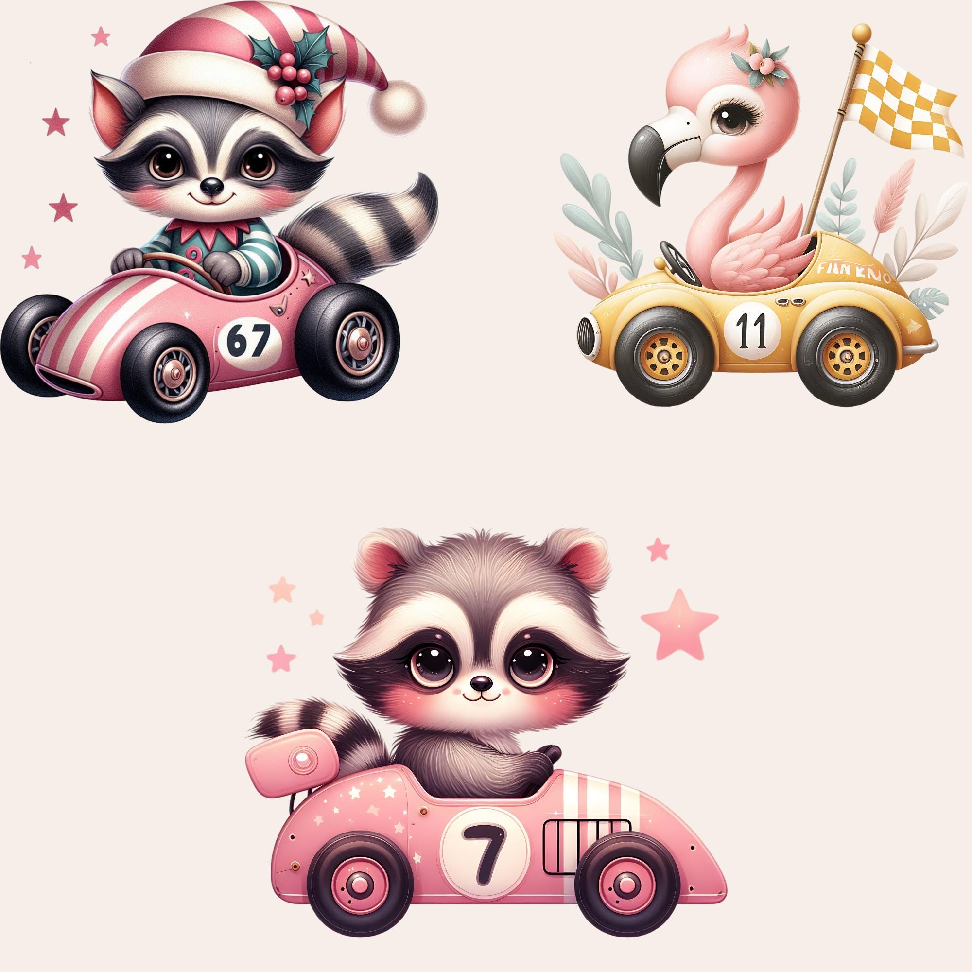 18 Racing Animals Clipart, Animal Racer Clipart, Cute Animal Racer PNG ...