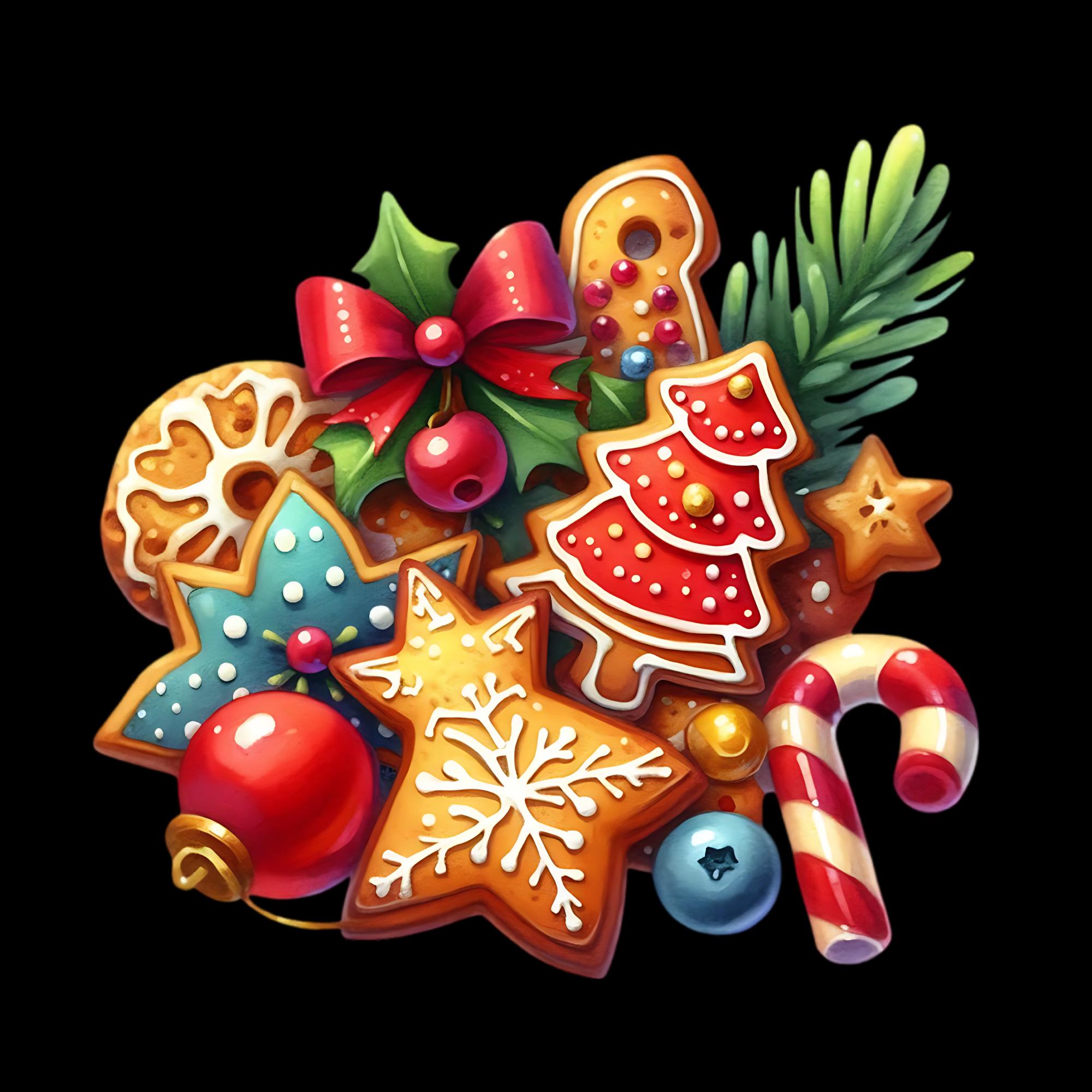 19 Christmas Cookies Clipart, Christmas Cookies PNG, Cute Christmas ...